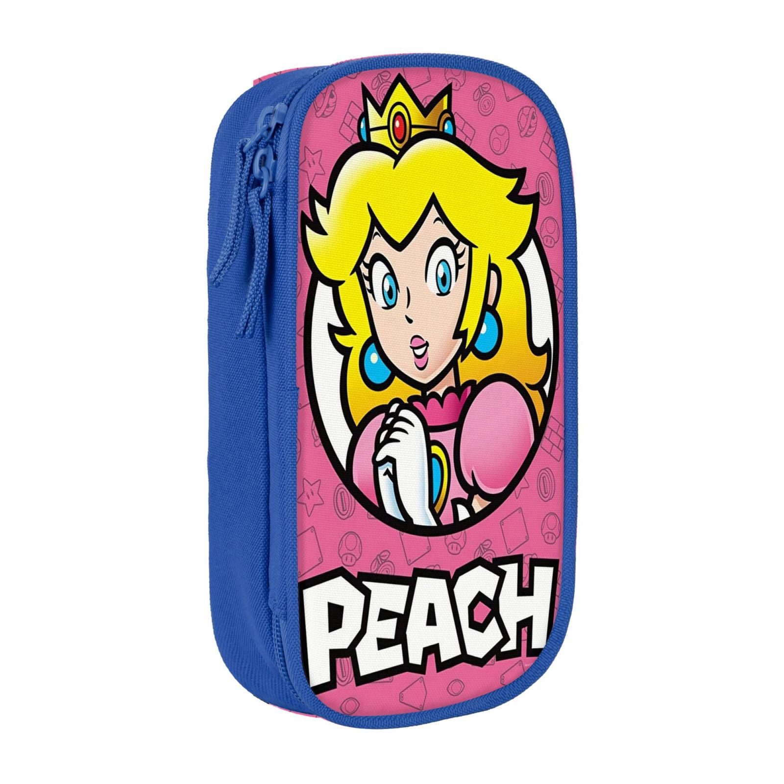 Princess Peach Poster Pencil Case,Big Capacity Pencil Pouch Stationery ...