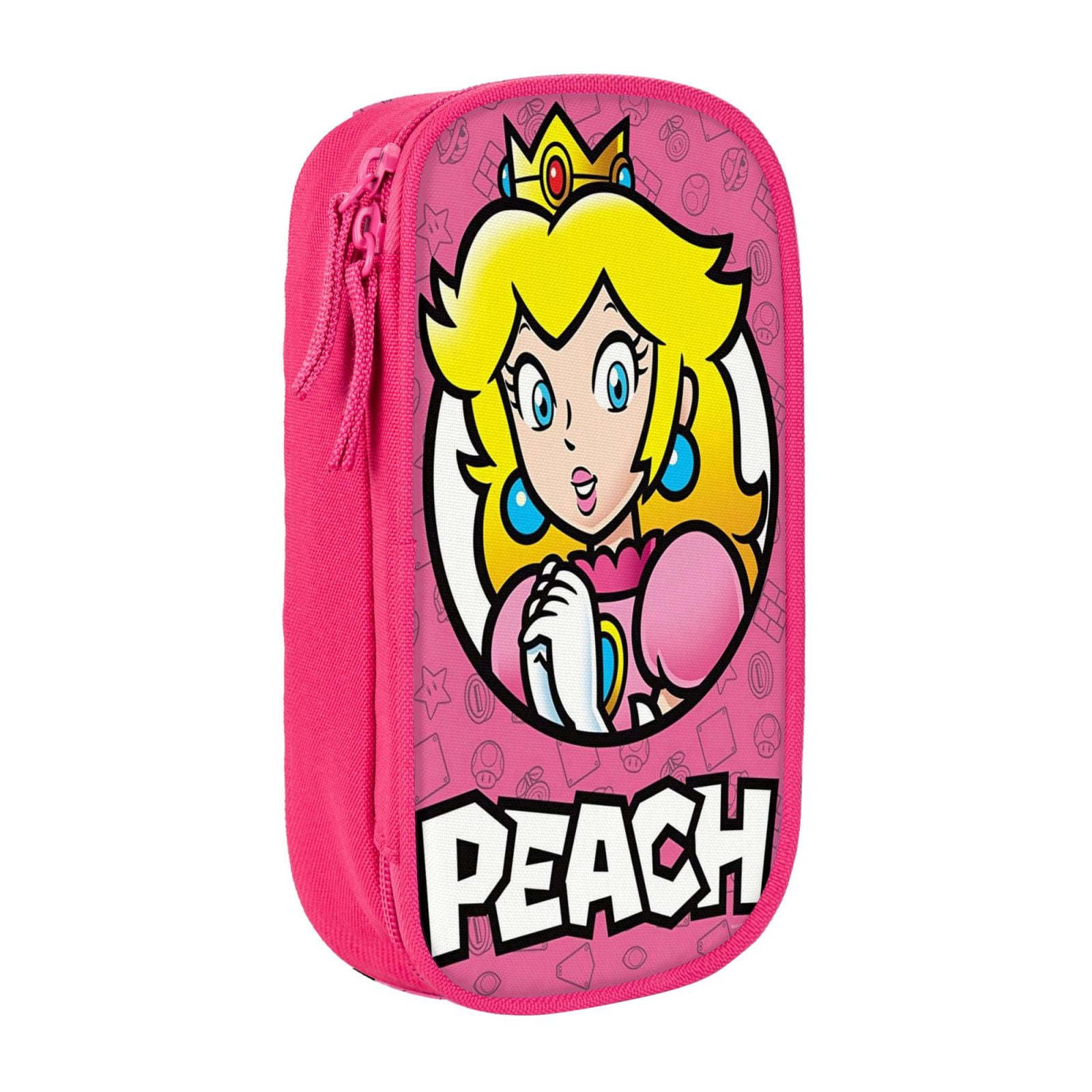 Princess Peach Poster Pencil Case,Big Capacity Pencil Pouch Stationery ...