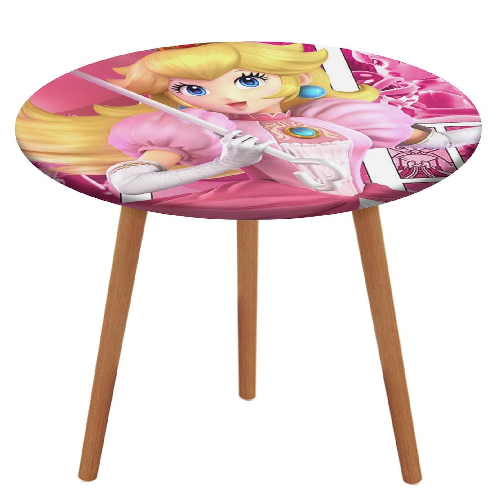 Princess Peach Round Fitted Tablecloth with Elastic Edge,Water ...