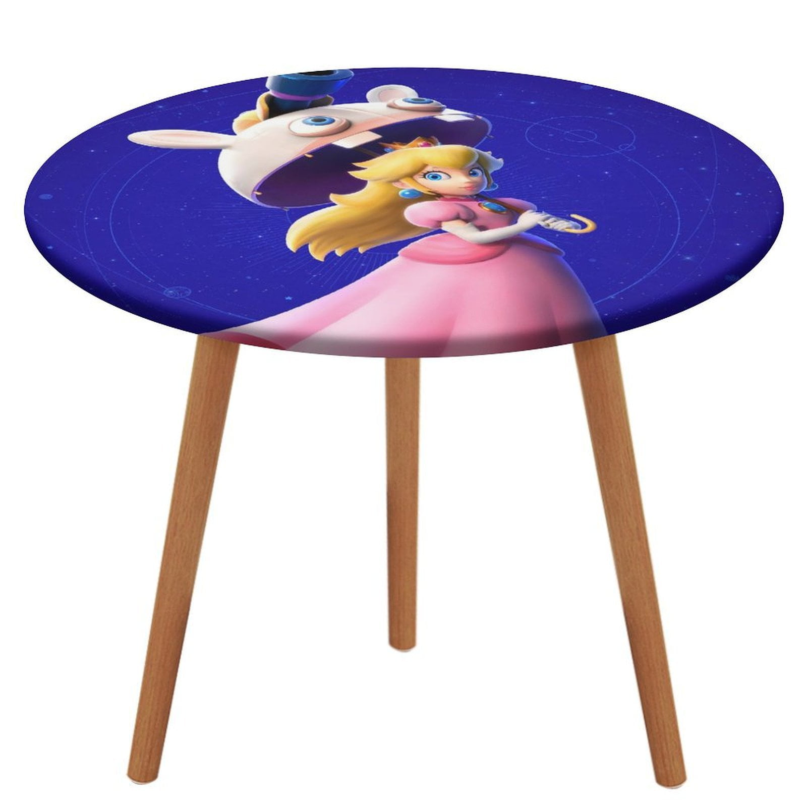 Princess Peach Round Fitted Tablecloth with Elastic Edge,Water ...