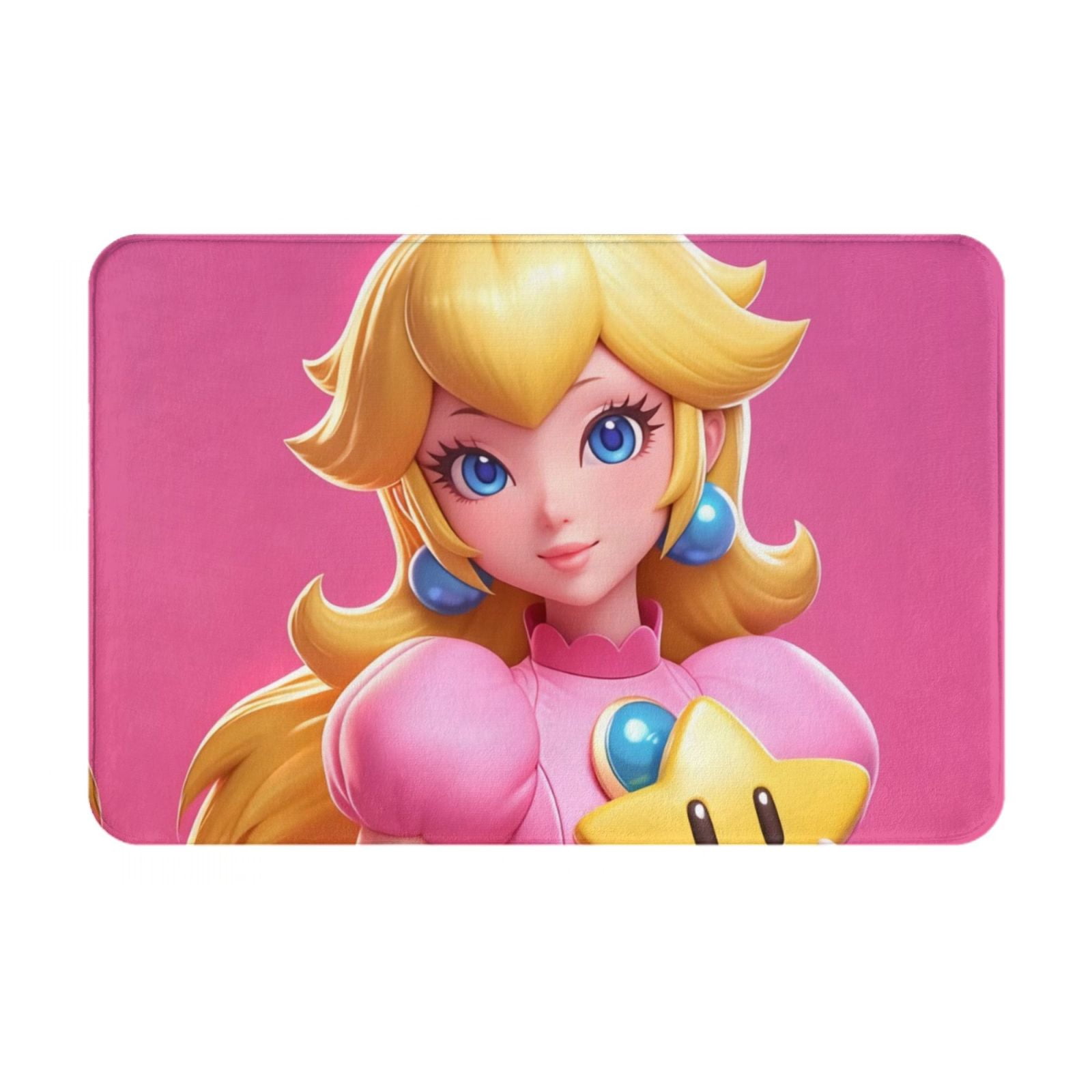 Princess Peach Super-Mario Bros Bathroom Rugs 24x16,Extra Soft ...