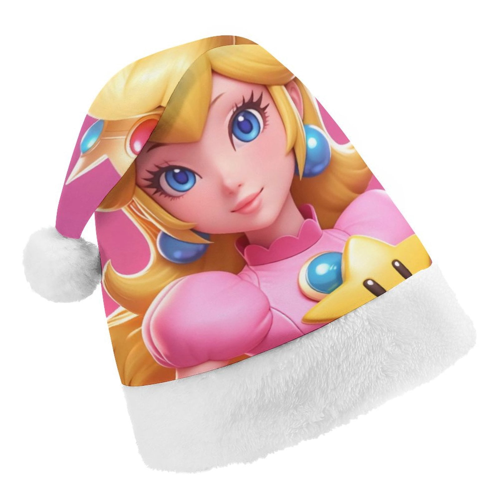 Princess Peach Super-Mario Bros Santa Hat,Princess Peach Super-Mario ...