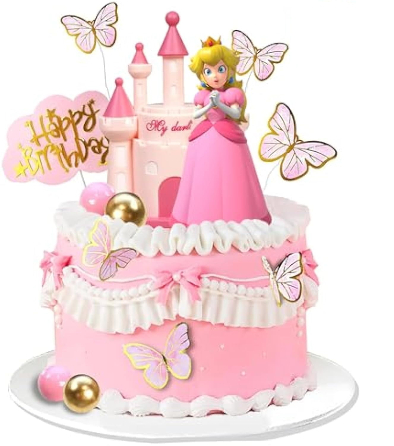 Princess Peach doll cake topper 5.9" inch - Princess Peach Figure ...