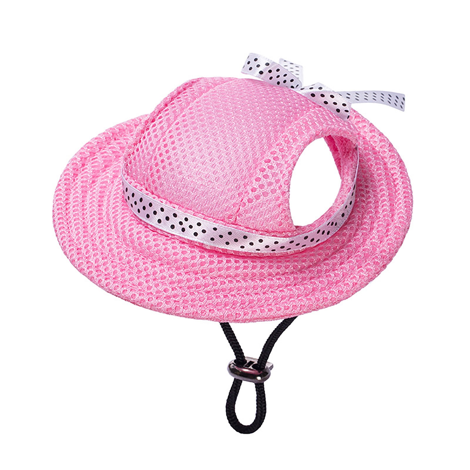 Princess Pet Cap Round Brim Dog Visor Hat Summer Outdoor Dog Breathable ...