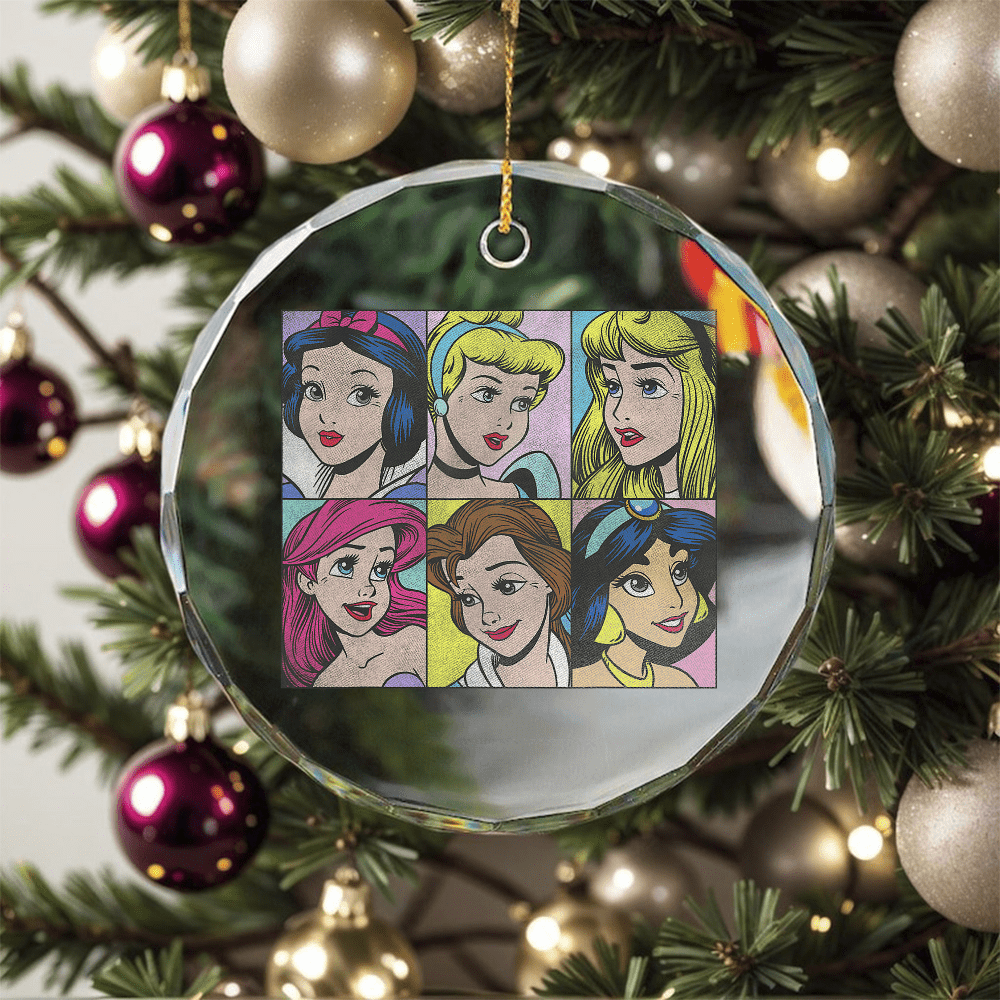 Princess Pop Art Portraits Box Up Ornament, Home Decoration, Crystal ...