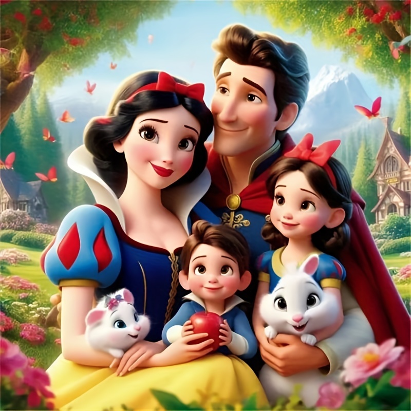 Princess Prince Disney Diamond Painting Kits for Adults, DIY 5D Round ...