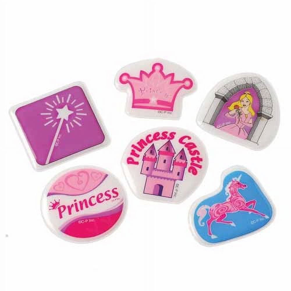 Princess Puffy Stickers Arts & Crafts 1.5'' 72pc Party Favor Stickers, Pink - Walmart.com