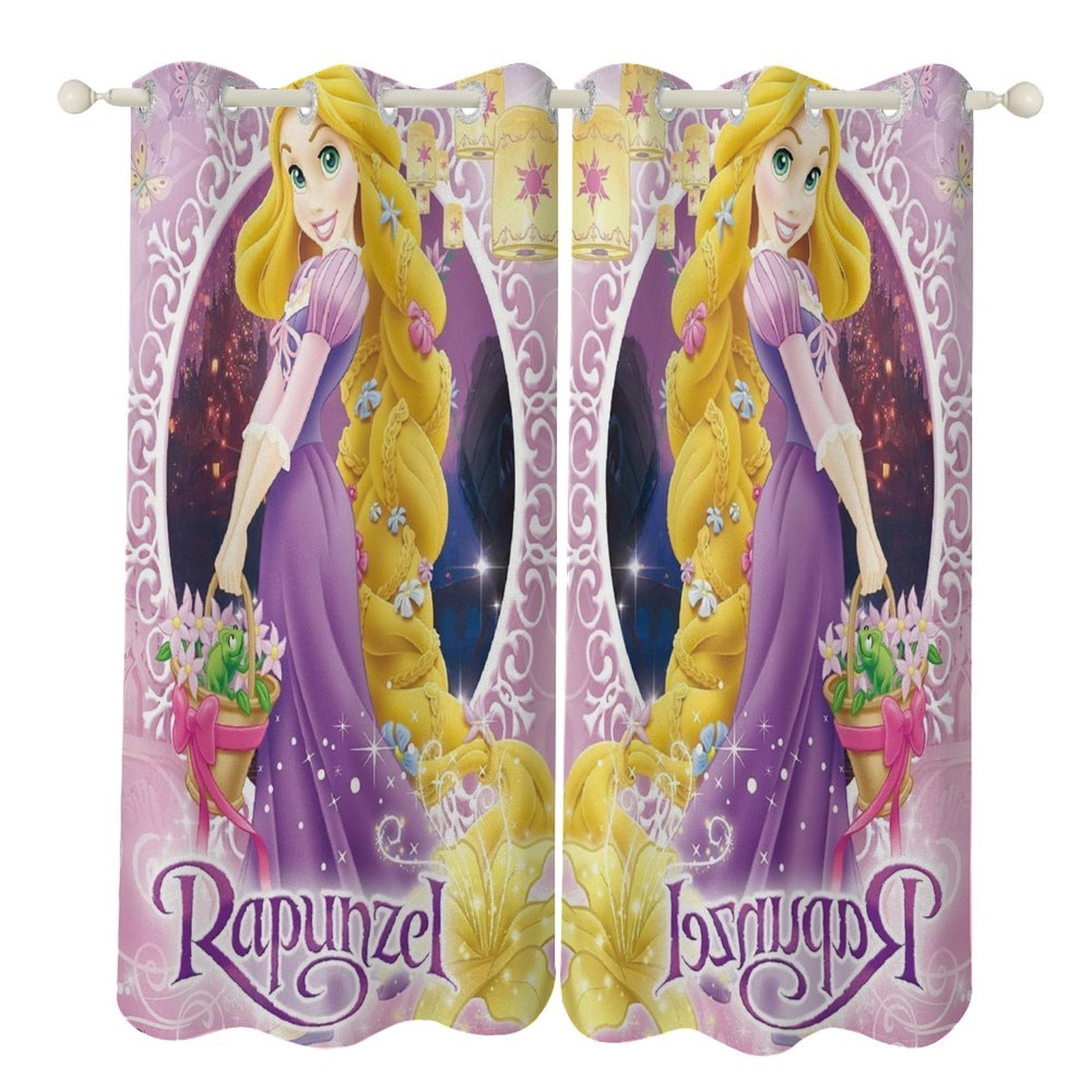 Princess Rapunzel Kids Curtains 52 X 72 Inch,Cartoon Blackout Curtains ...