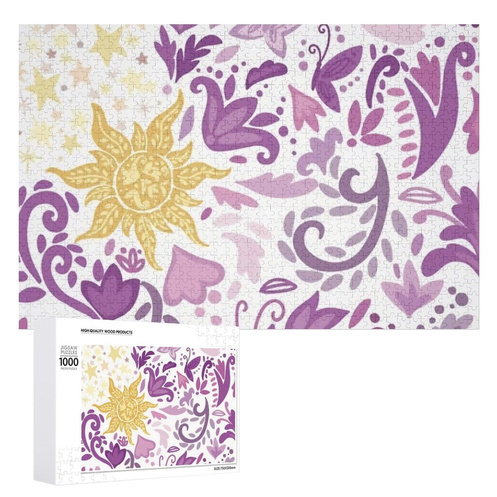 Princess Rapunzel Magic Sun Print Puzzles- 1000 Piece Jigsaw Puzzle for ...