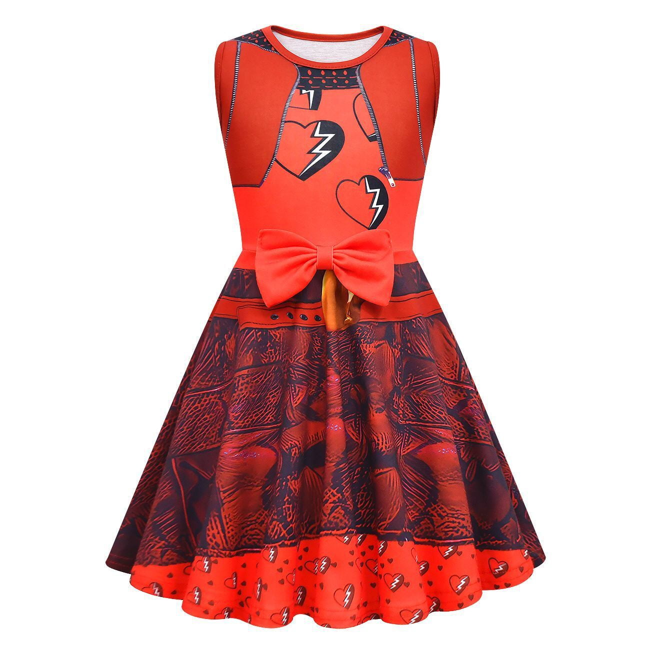 Princess Red Costume Dress for Girls Halloween Movie Rise Dress up ...