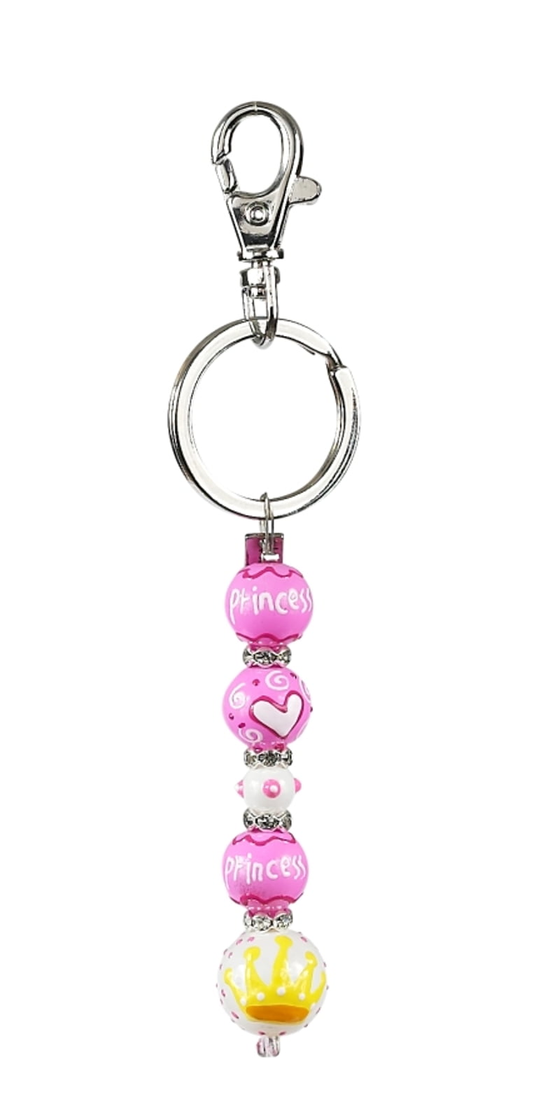 Princess Rhinestone Glass Beaded Kate and Macy Keychain Clementine ...