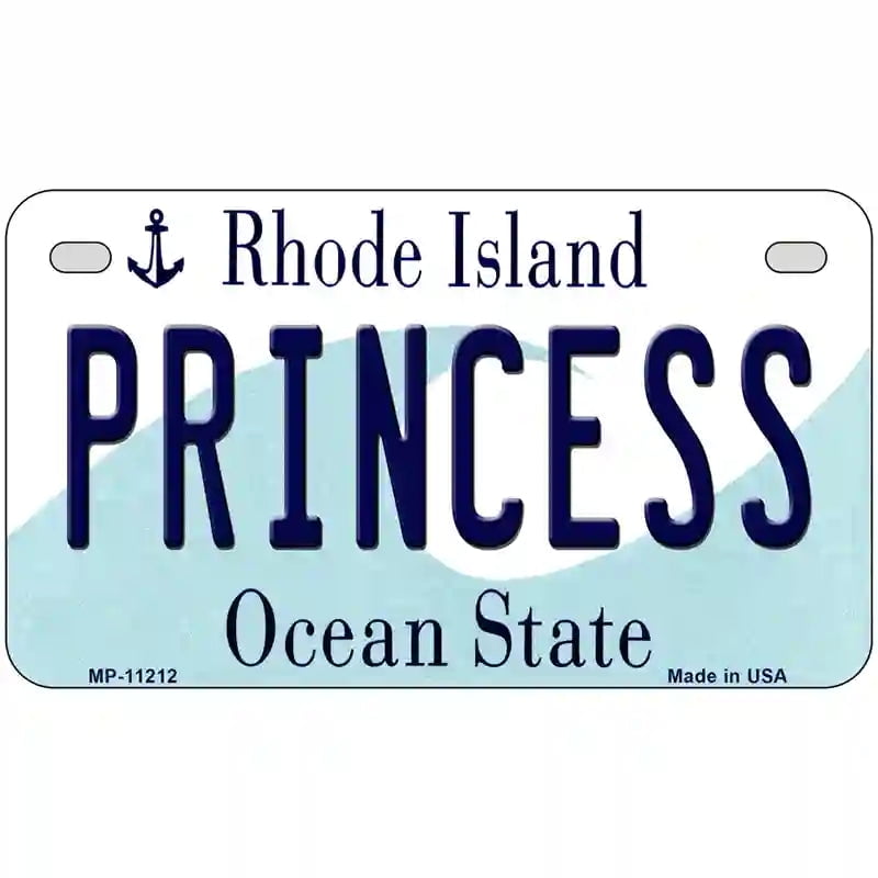 Princess Rhode Island State License Plate Novelty License Plate 7" x 4 ...