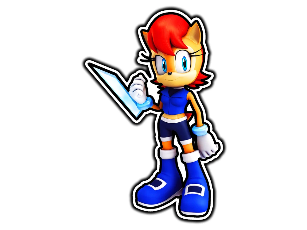 Princess Sally Acorn Sticker Sonic & Friends Sticker Cartoon Sticker ...