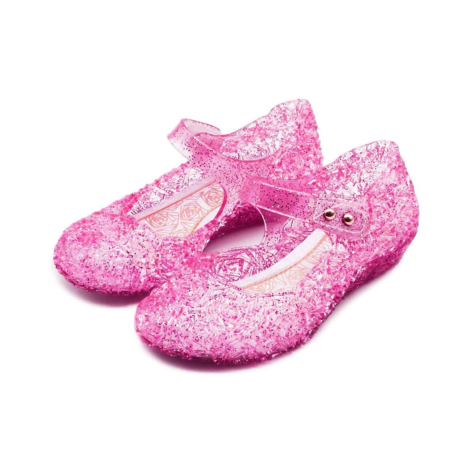 Princess Shoes Girls Sandals Jelly Mary Jane Dance Party Shoes For Kids ...