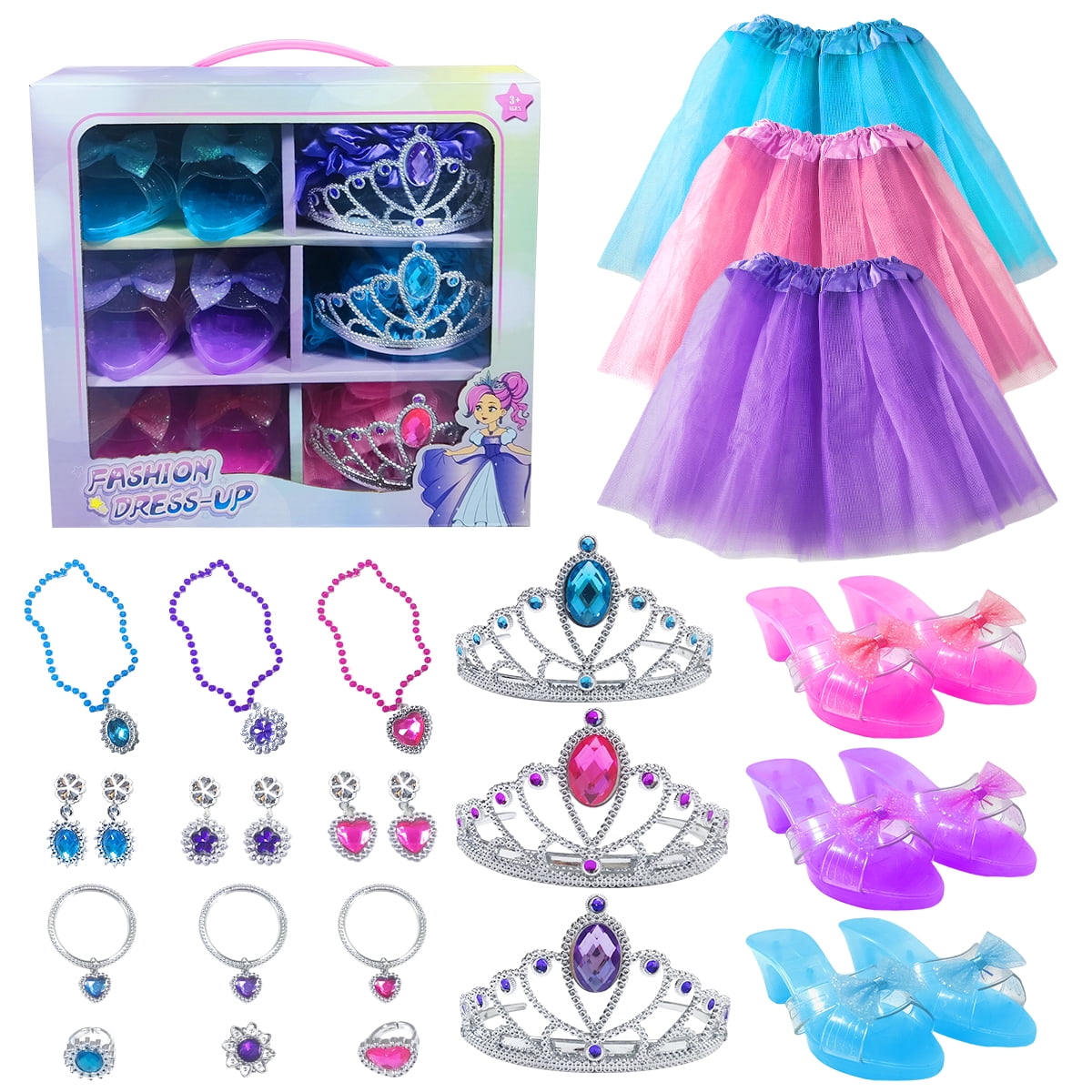 Princess Shoes and Girls Purse Jewelry Toys Princess Dresses for Girls ...