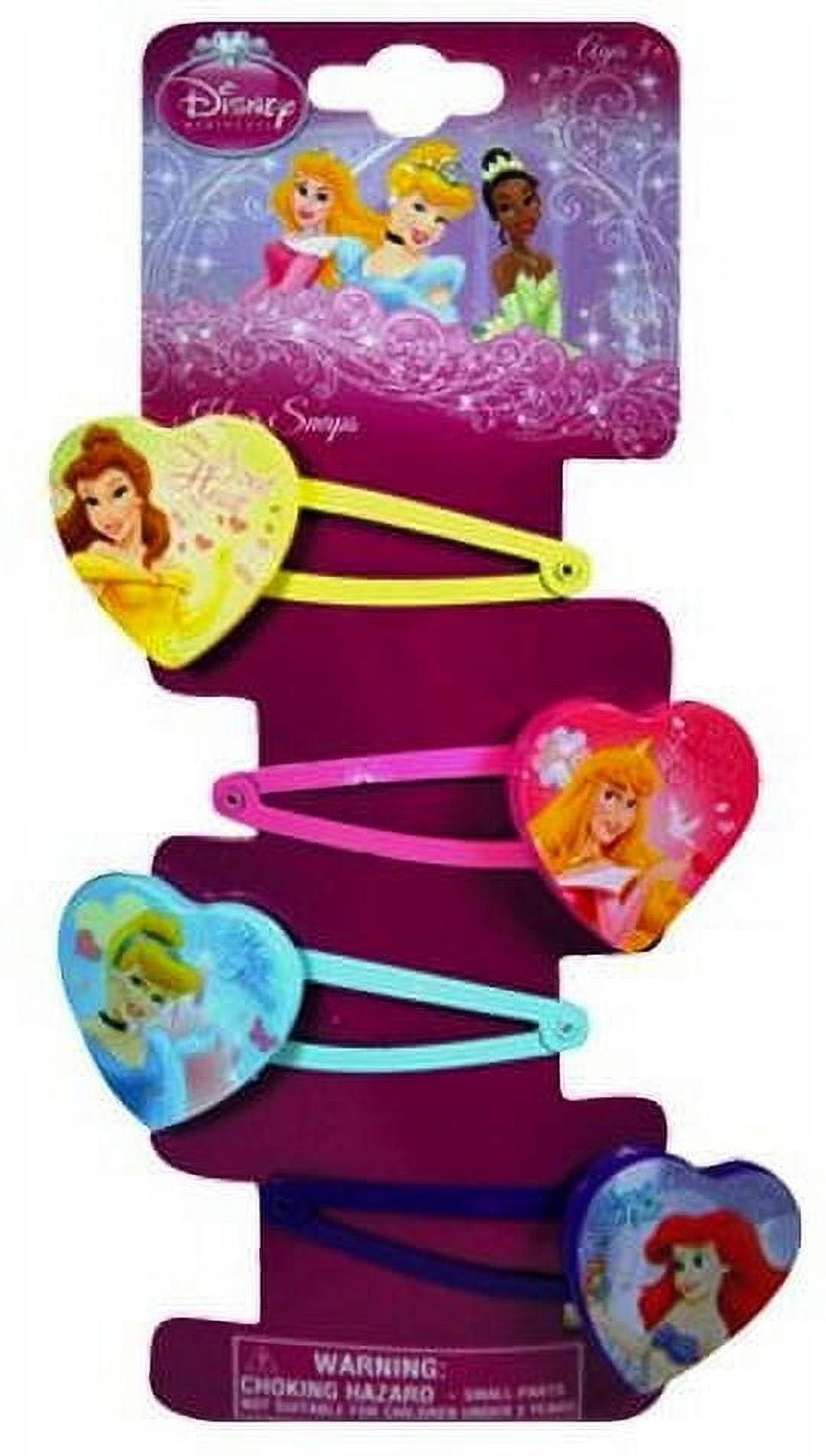 Hair Snap Clips Barrets with Plastic Motifs Disney Princess - Walmart.com