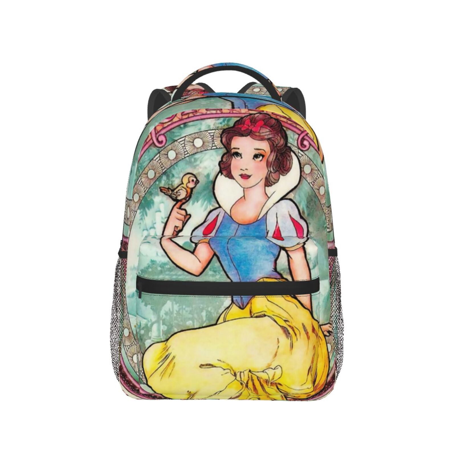 Princess Snow White Modern Art Deco Style Backpack,Daypack Cute Cartoon ...