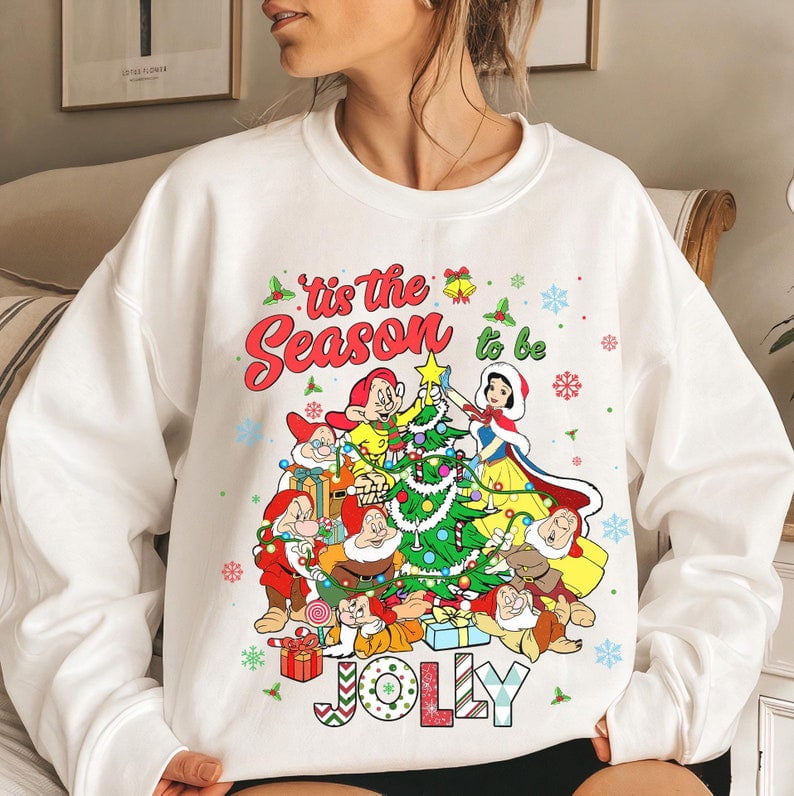 Princess Snow White and Seven Dwarfs Tis The Season To Be Jolly Shirt ...