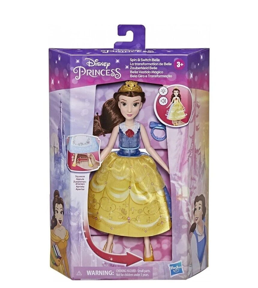 Princess Spin and Switch Belle, Quick Change Fashion Doll NEW - Walmart.com