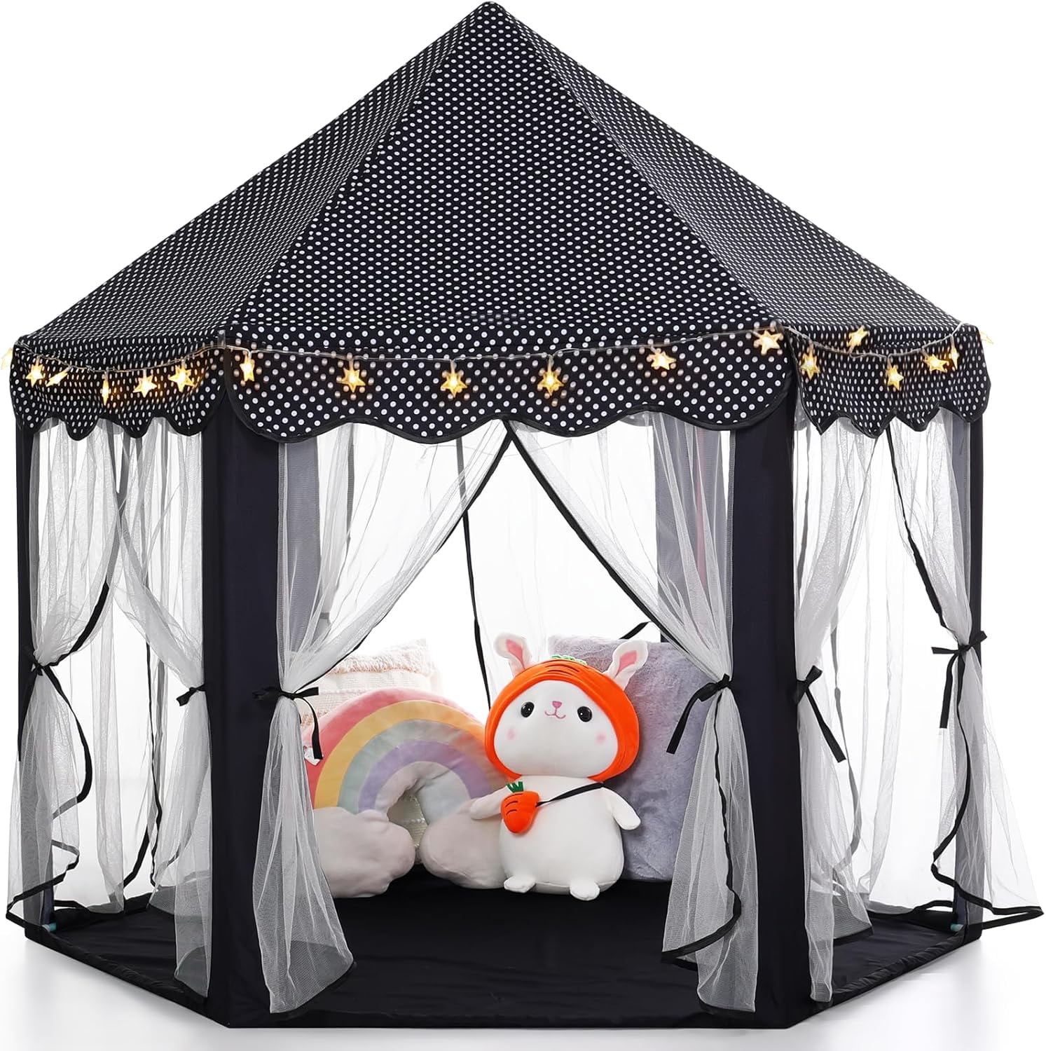 Princess Tent Girls Large Playhouse Kids Castle Play Tent with Star ...