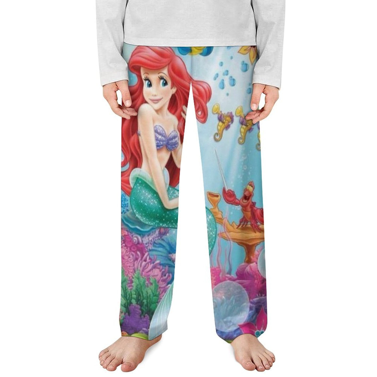 Princess The Little Mermaid Ariel Pajama Pants for Gils Kids Cute Sleep ...