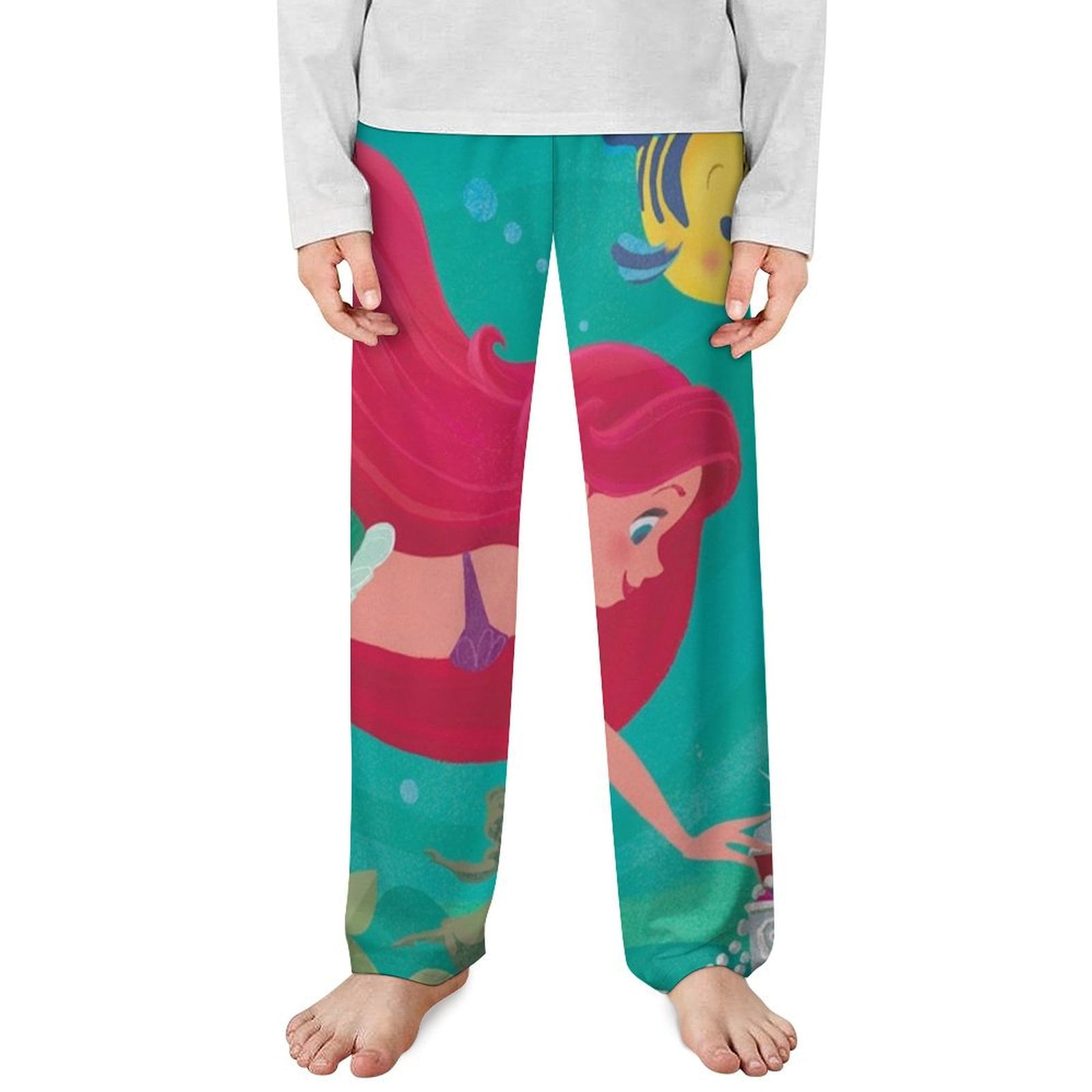 Princess The Little Mermaid Ariel Pajama Pants for Gils Kids Cute Sleep ...