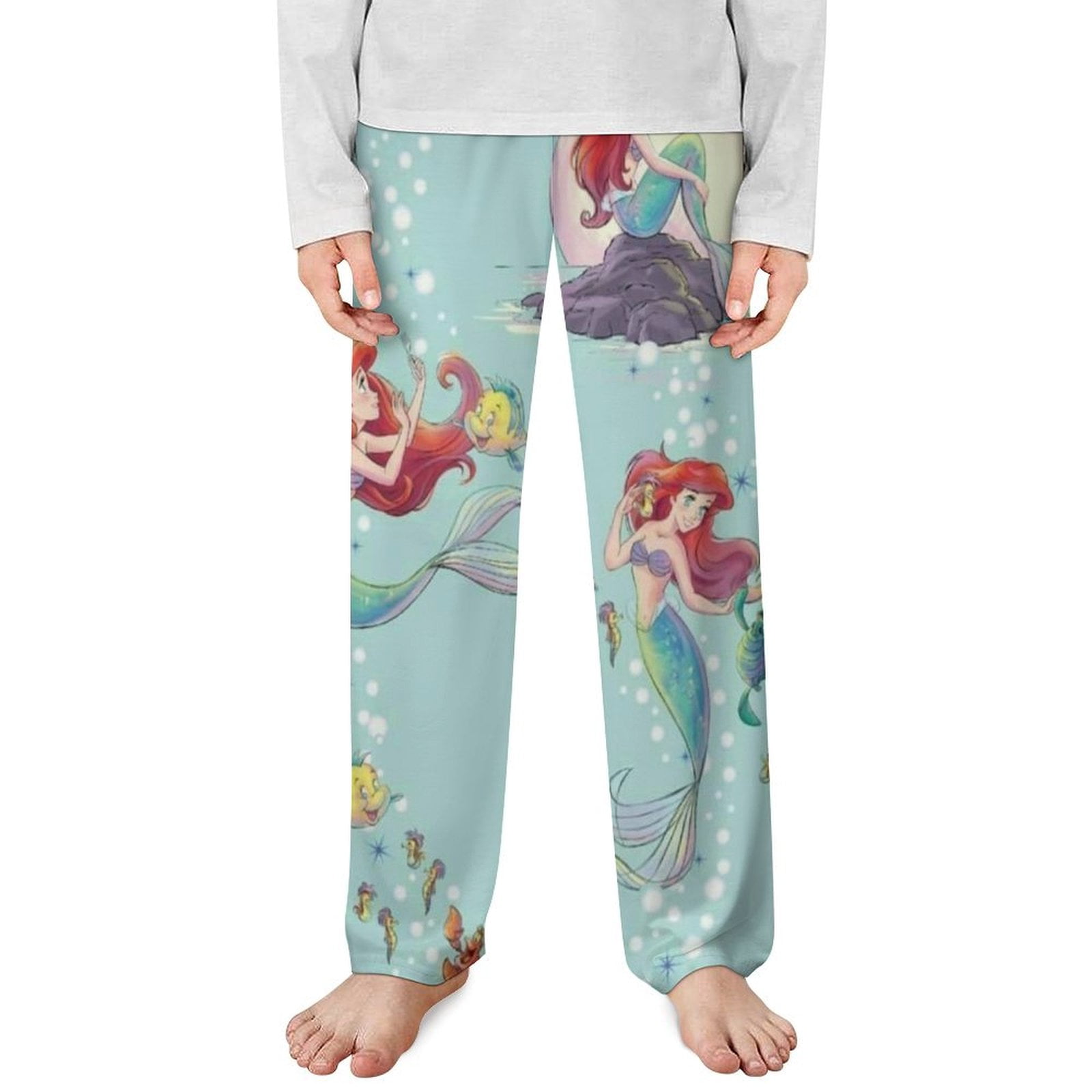 Princess The Little Mermaid Ariel Pajama Pants for Gils Kids Cute Sleep ...