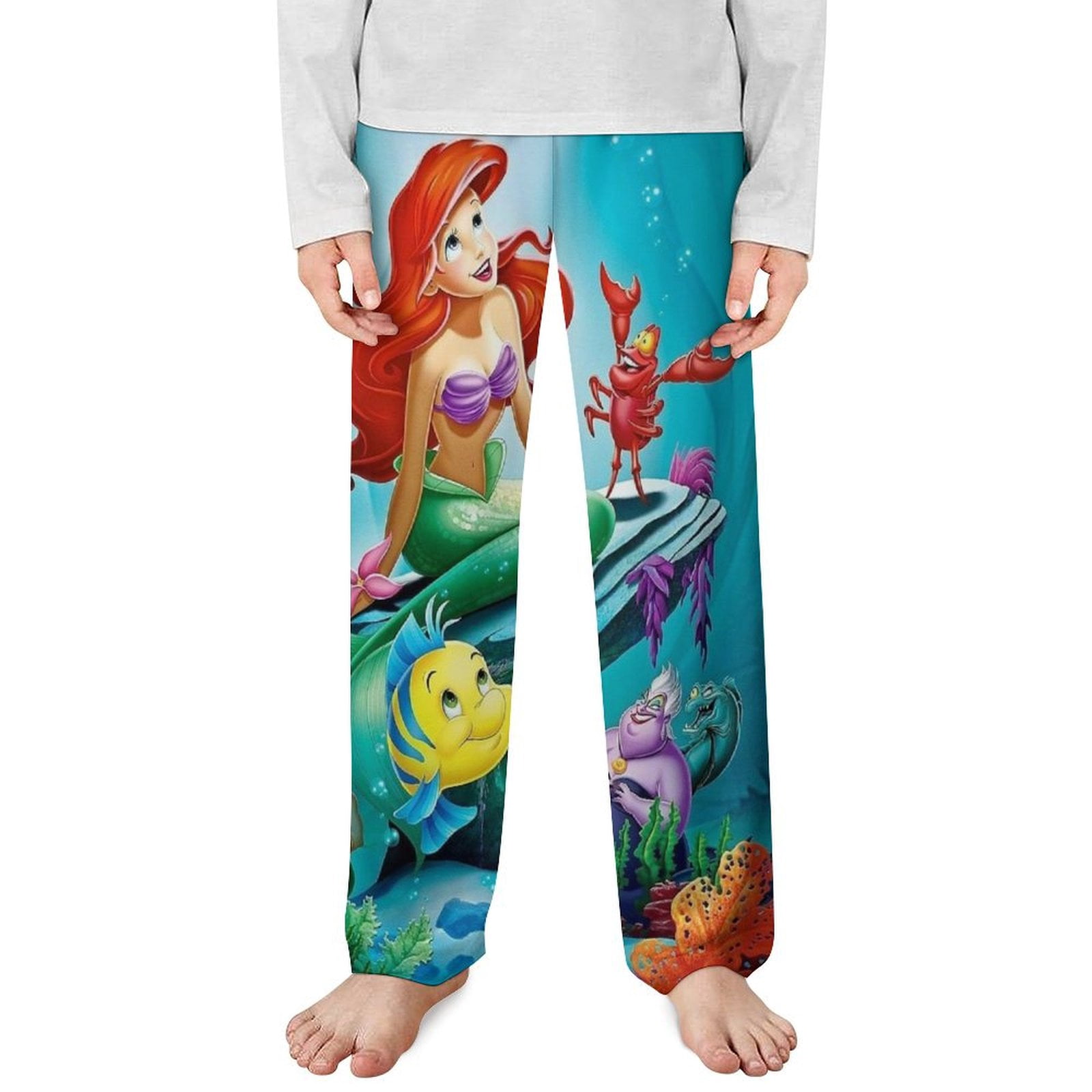 Princess The Little Mermaid Ariel Pajama Pants for Gils Kids Cute Sleep ...