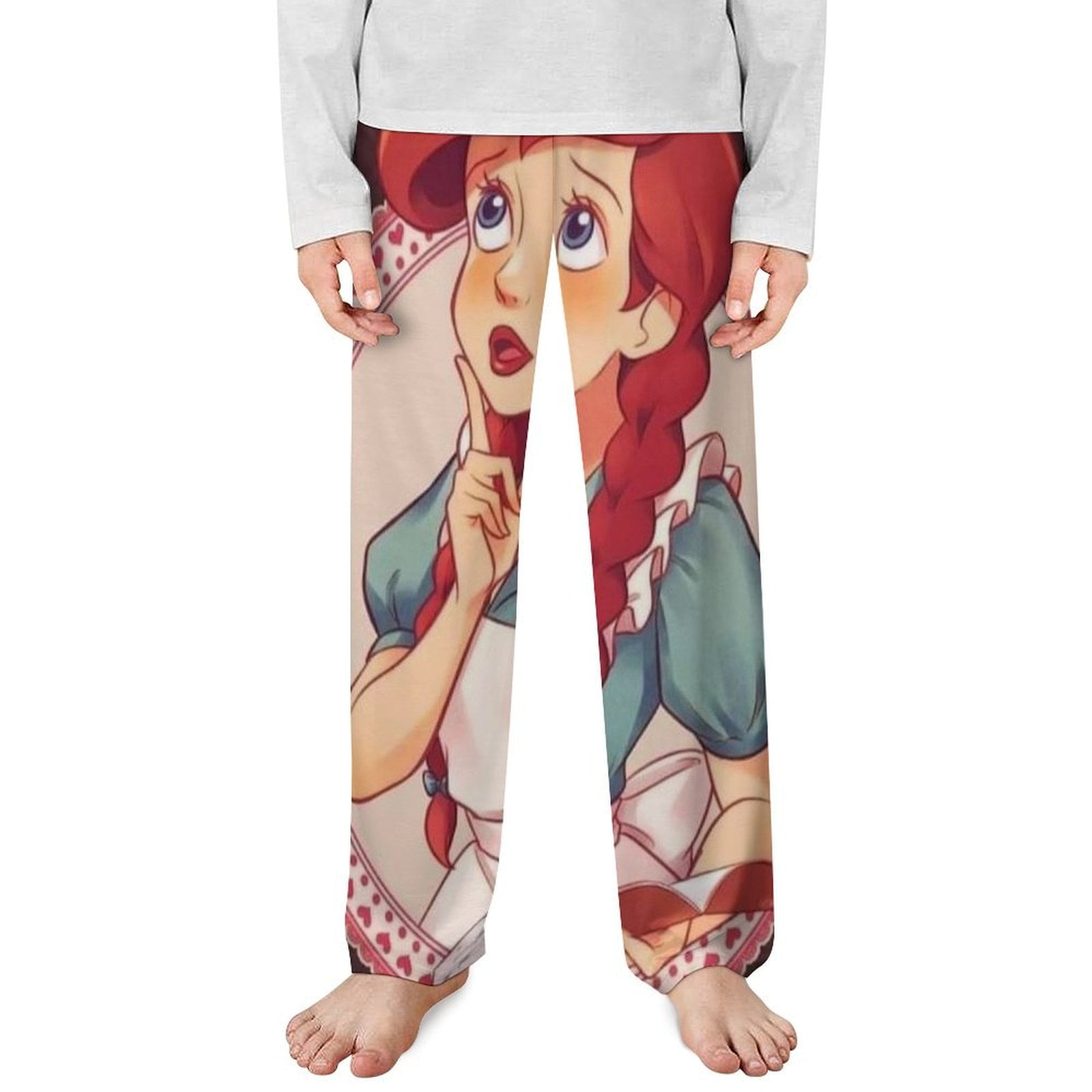 Princess The Little Mermaid Ariel Pajama Pants for Gils Kids Cute Sleep ...