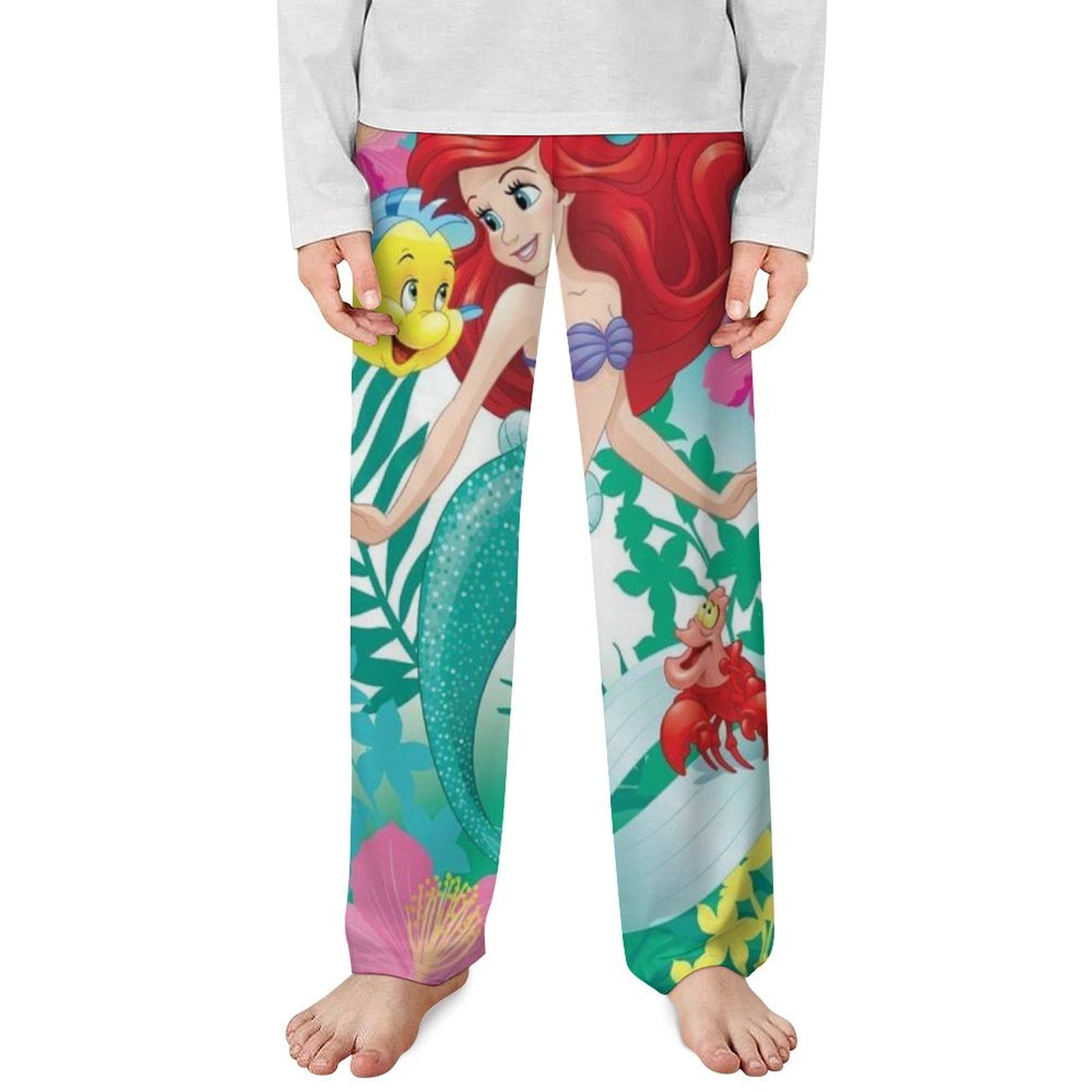 Princess The Little Mermaid Ariel Pajama Pants for Gils Kids Cute Sleep ...