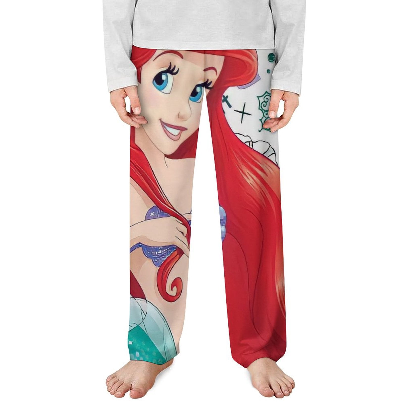 Princess The Little Mermaid Ariel Pajama Pants for Gils Kids Cute Sleep ...