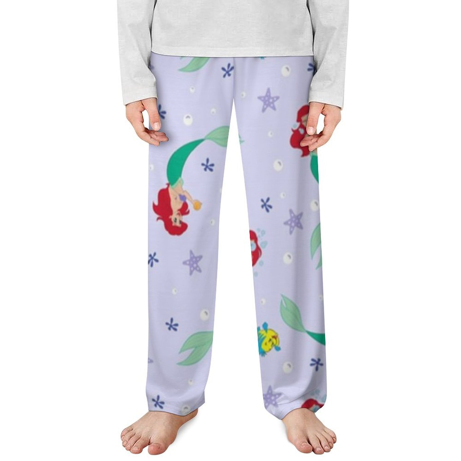 Princess The Little Mermaid Ariel Pajama Pants for Gils Kids Cute Sleep ...