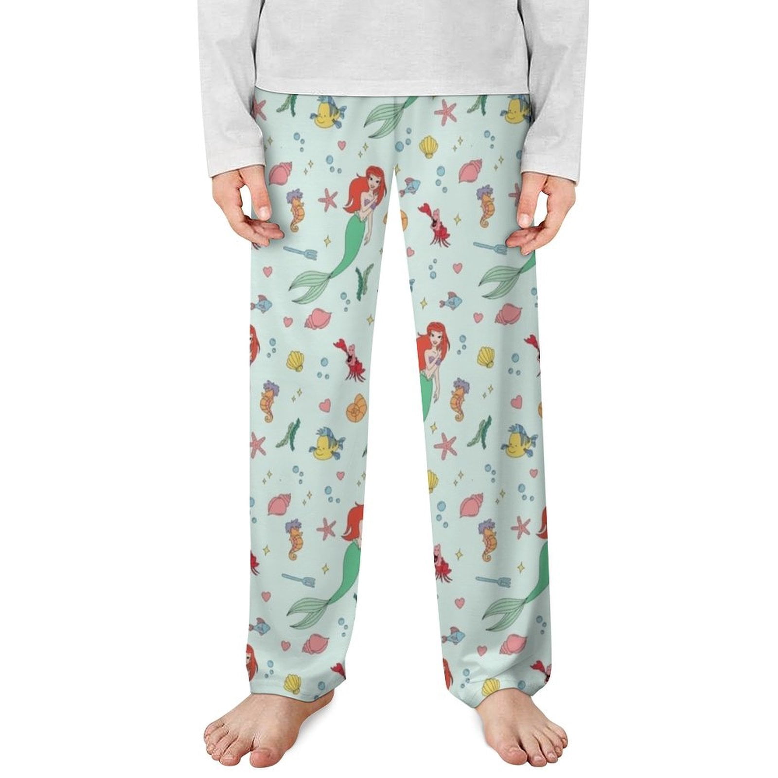 Princess The Little Mermaid Ariel Pajama Pants for Gils Kids Cute Sleep ...