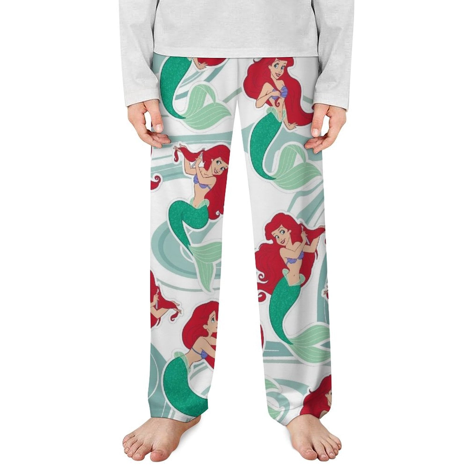 Princess The Little Mermaid Ariel Pajama Pants for Gils Kids Cute Sleep ...