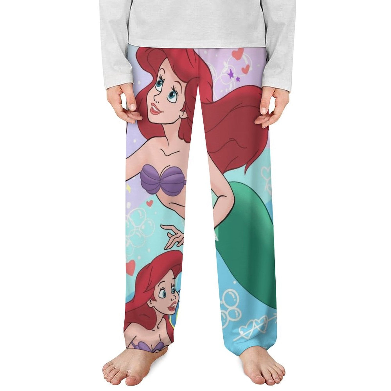 Princess The Little Mermaid Ariel Pajama Pants for Gils Kids Cute Sleep ...