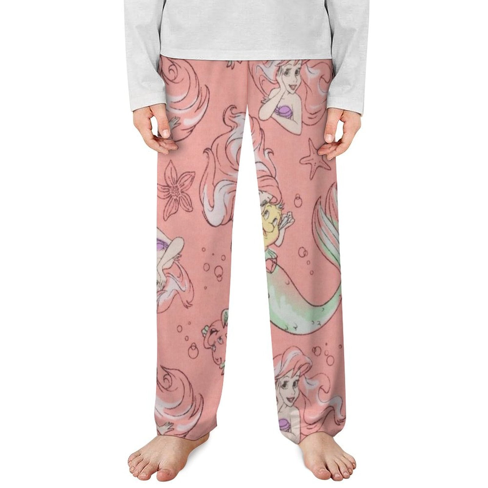 Princess The Little Mermaid Ariel Pajama Pants for Gils Kids Cute Sleep ...
