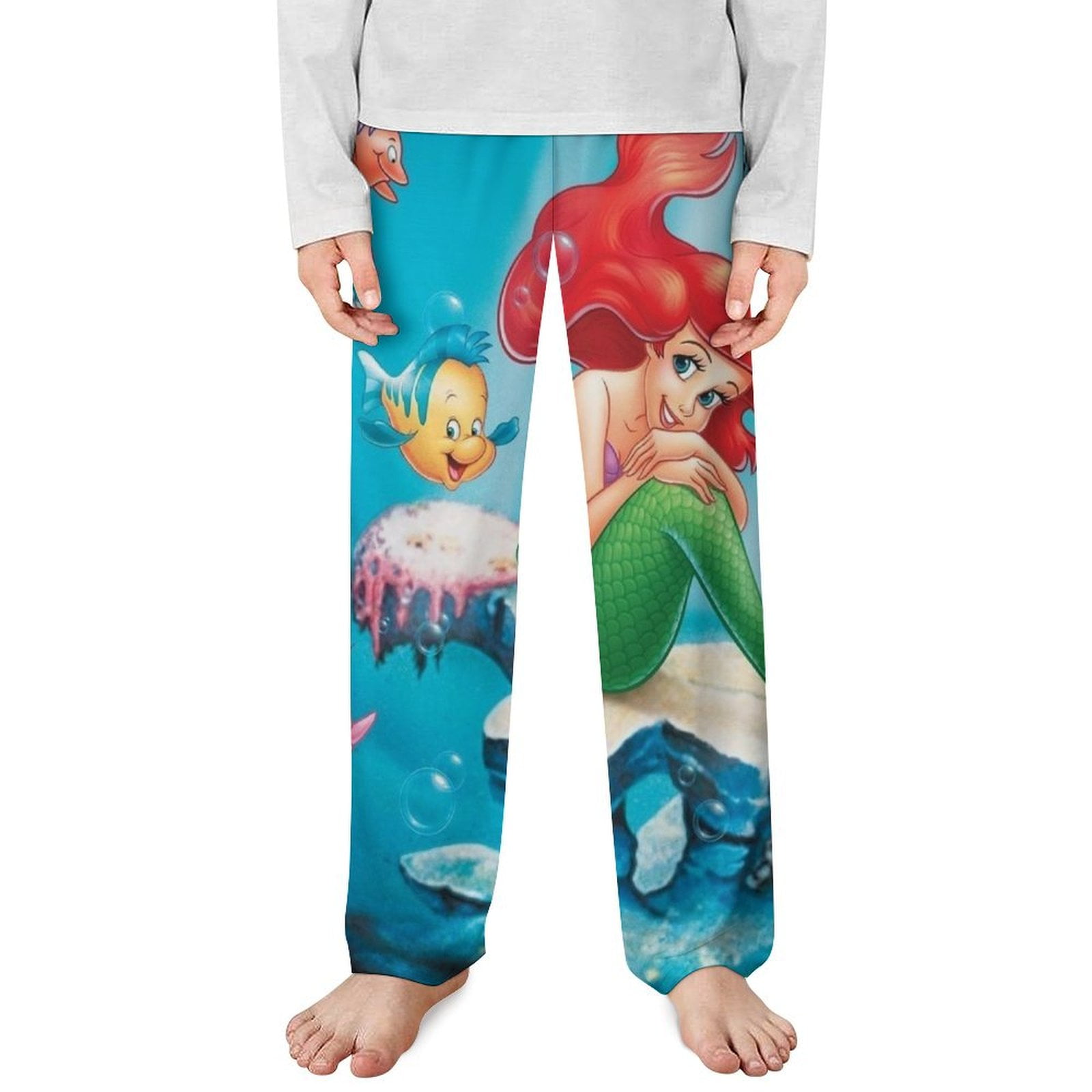 Princess The Little Mermaid Ariel Pajama Pants for Gils Kids Cute Sleep ...