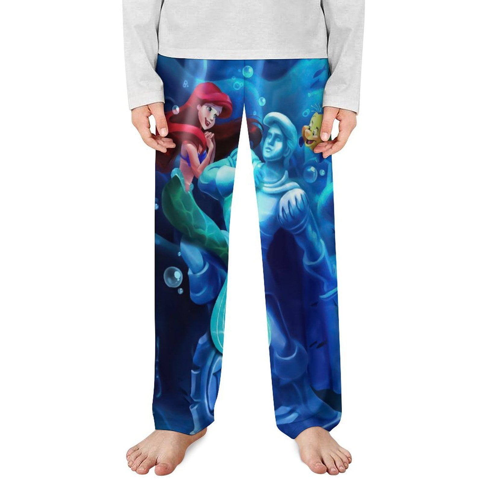 Princess The Little Mermaid Ariel Pajama Pants for Gils Kids Cute Sleep ...