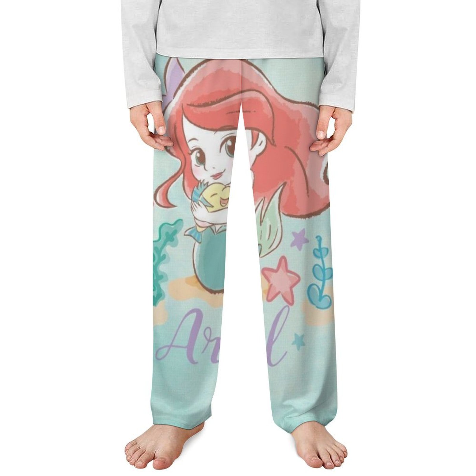 Princess The Little Mermaid Ariel Pajama Pants for Gils Kids Cute Sleep ...
