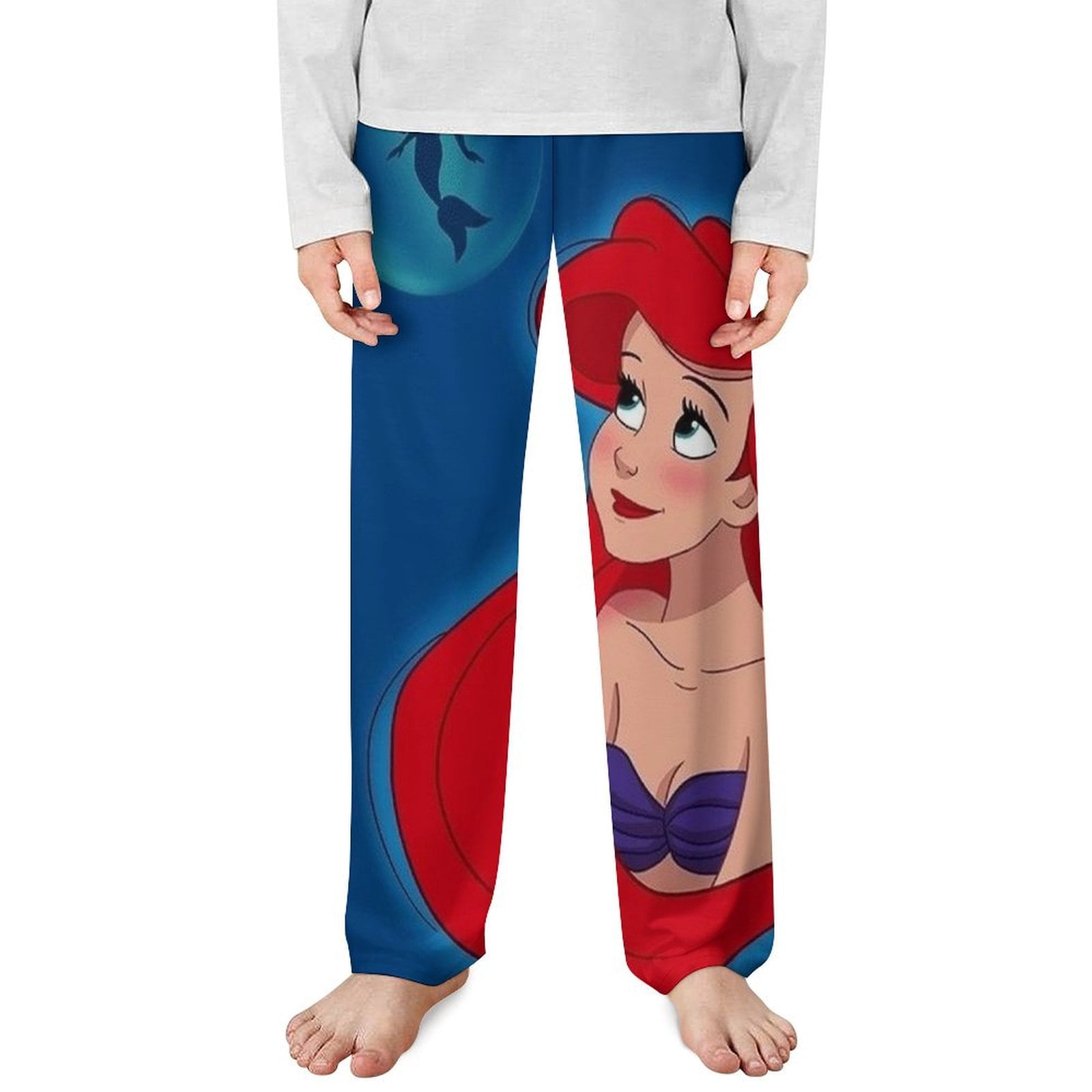 Princess The Little Mermaid Ariel Pajama Pants for Gils Kids Cute Sleep ...