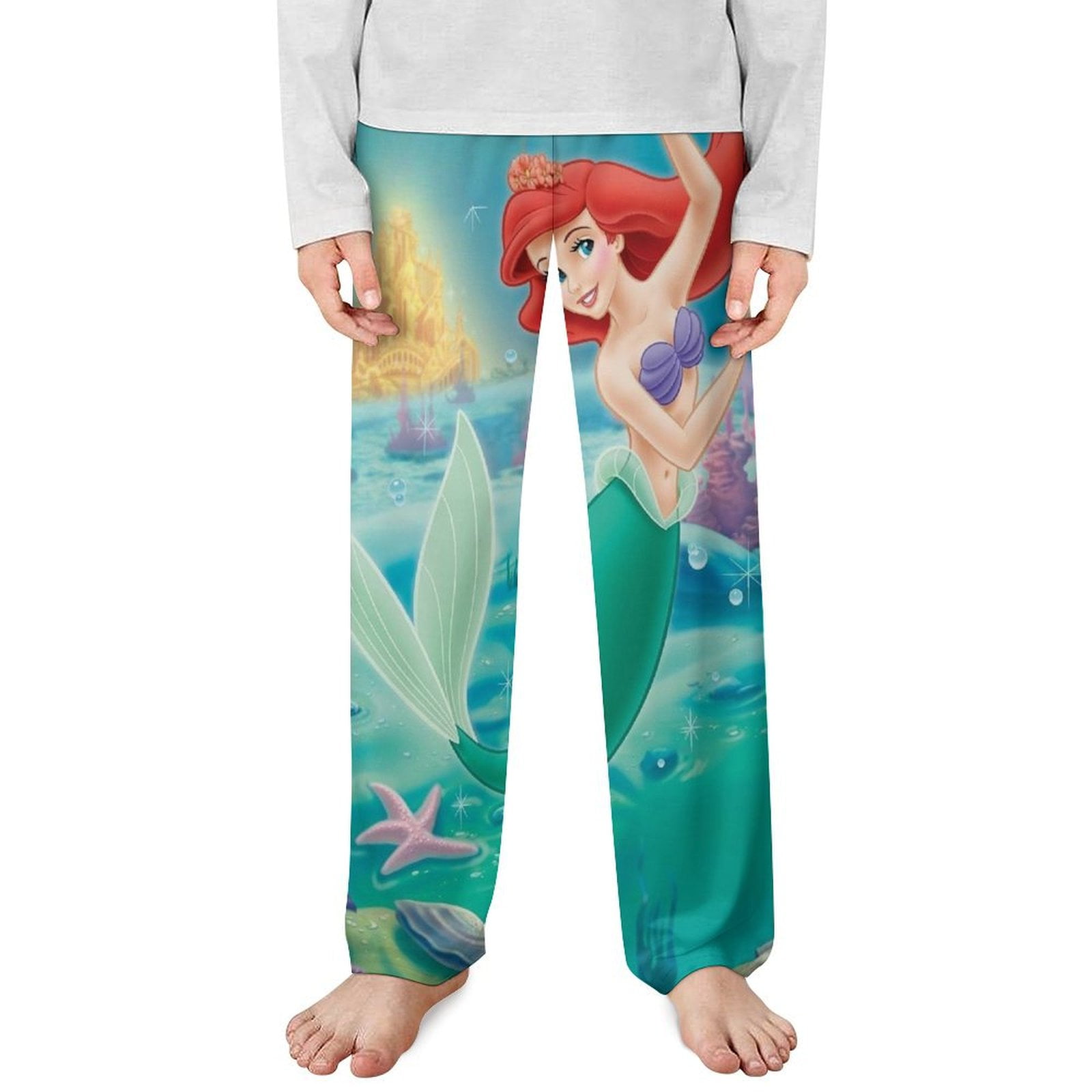 Princess The Little Mermaid Ariel Pajama Pants for Gils Kids Cute Sleep ...