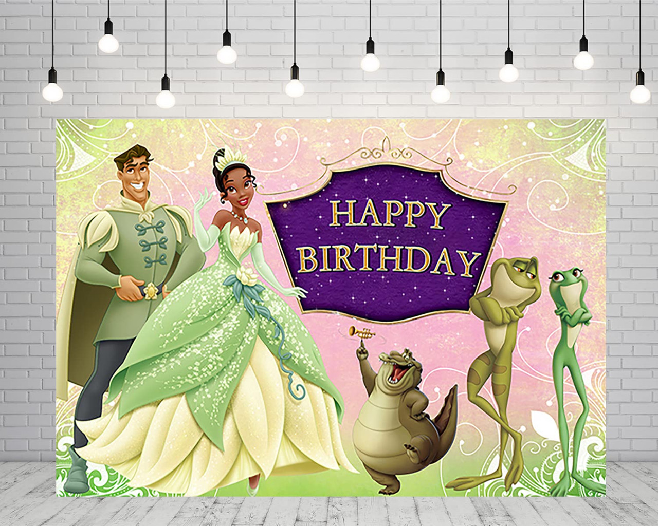 Princess Tiana Backdrop for Birthday Party Supplies 5x3ft Tiana Photo ...