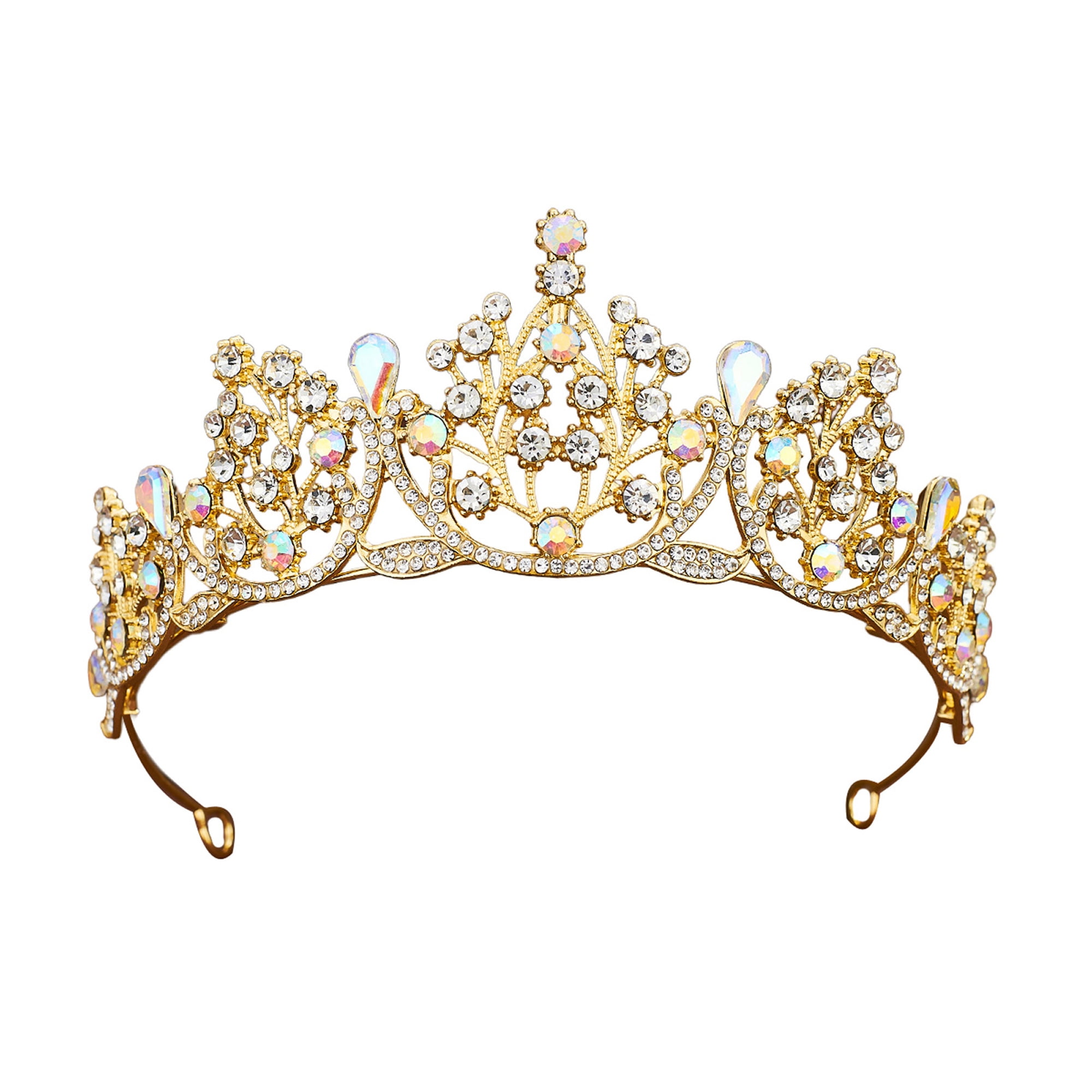 Princess Tiaras and Crowns for Women Girl Crystal Queen Crown, Gold ...