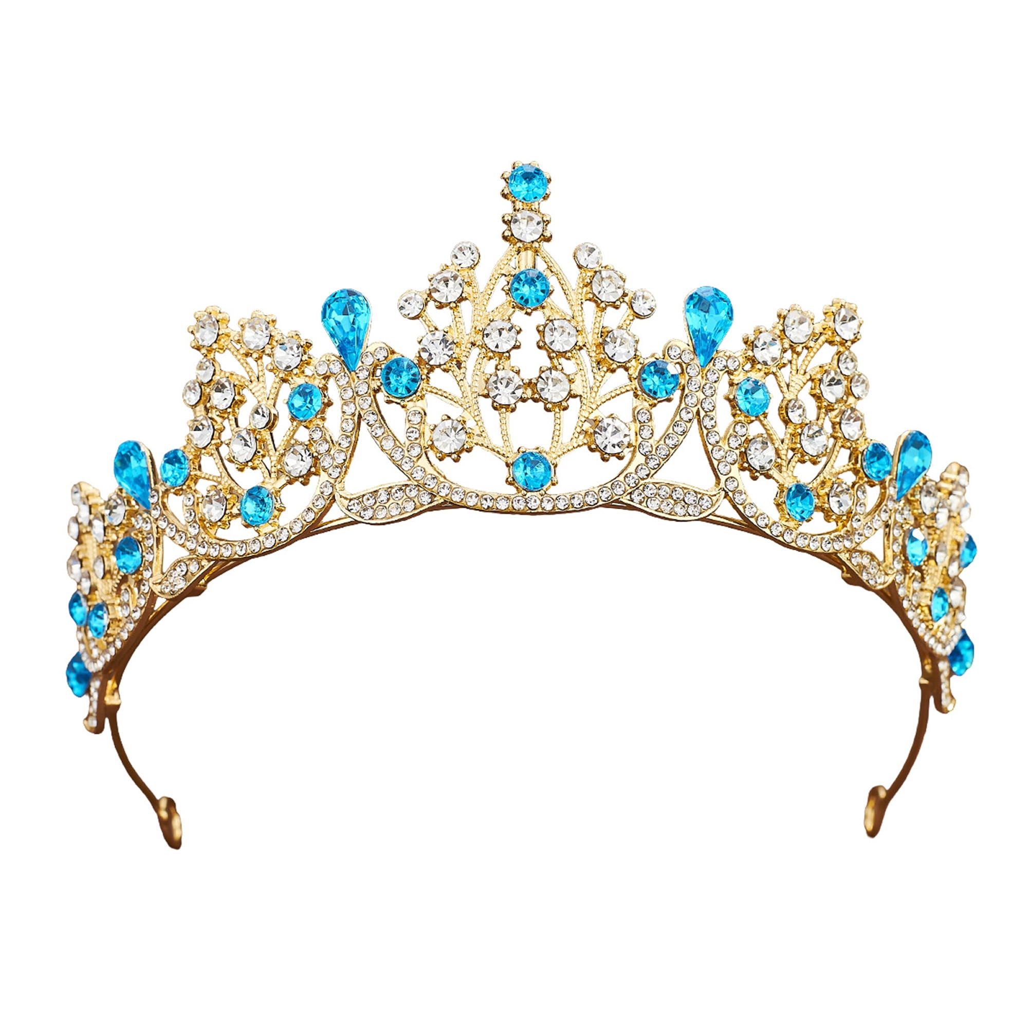 Princess Tiaras and Crowns for Women Girl Crystal Queen Crown, Gold ...