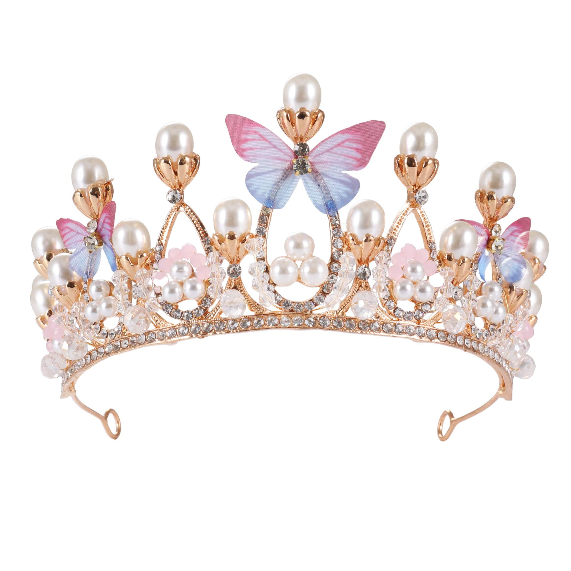 Princess Tiaras for Girls,Birthday Crown for Girls Butterfly Princess ...