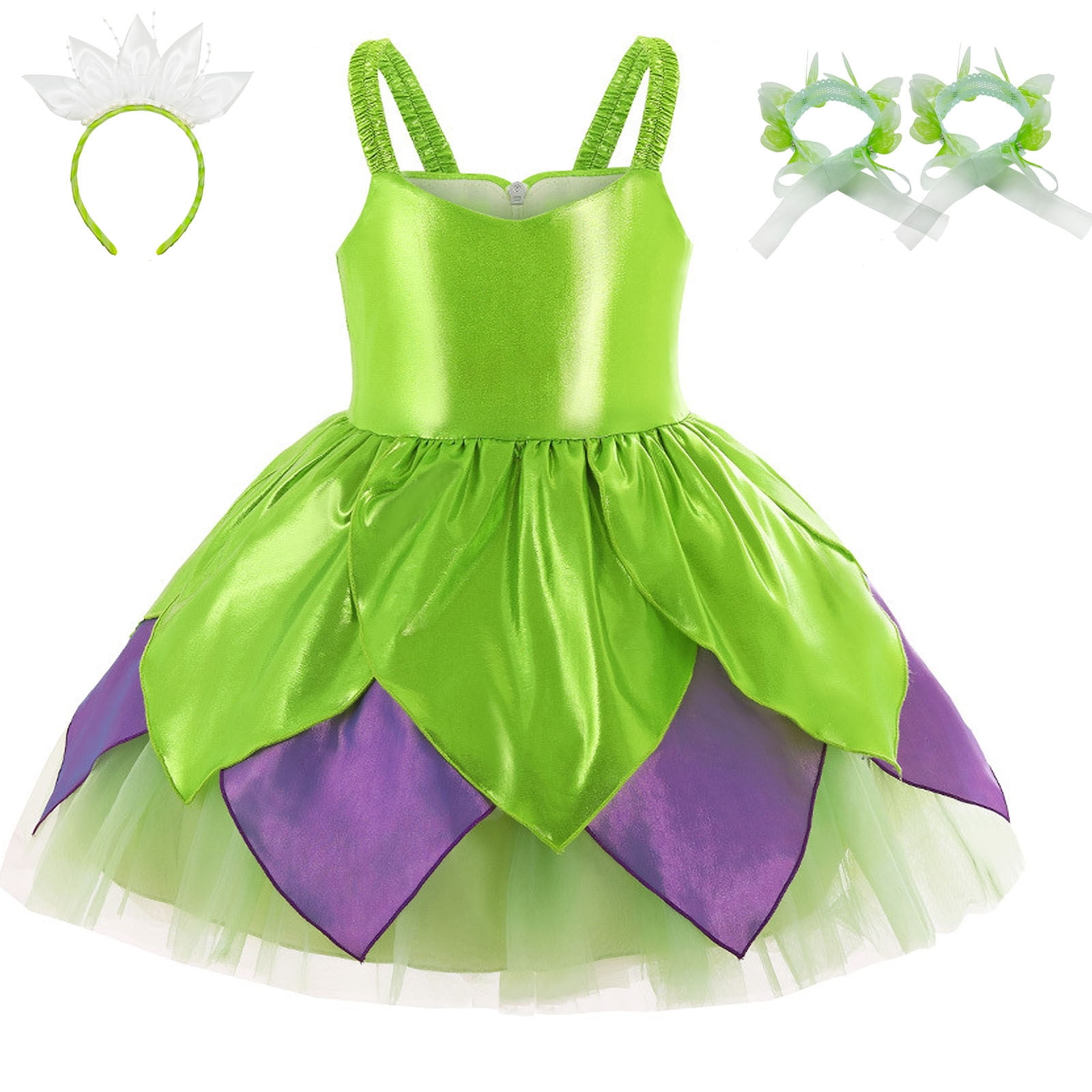 Princess Tinkerbell Costume for Toddler Girls Halloween Birthday Party ...