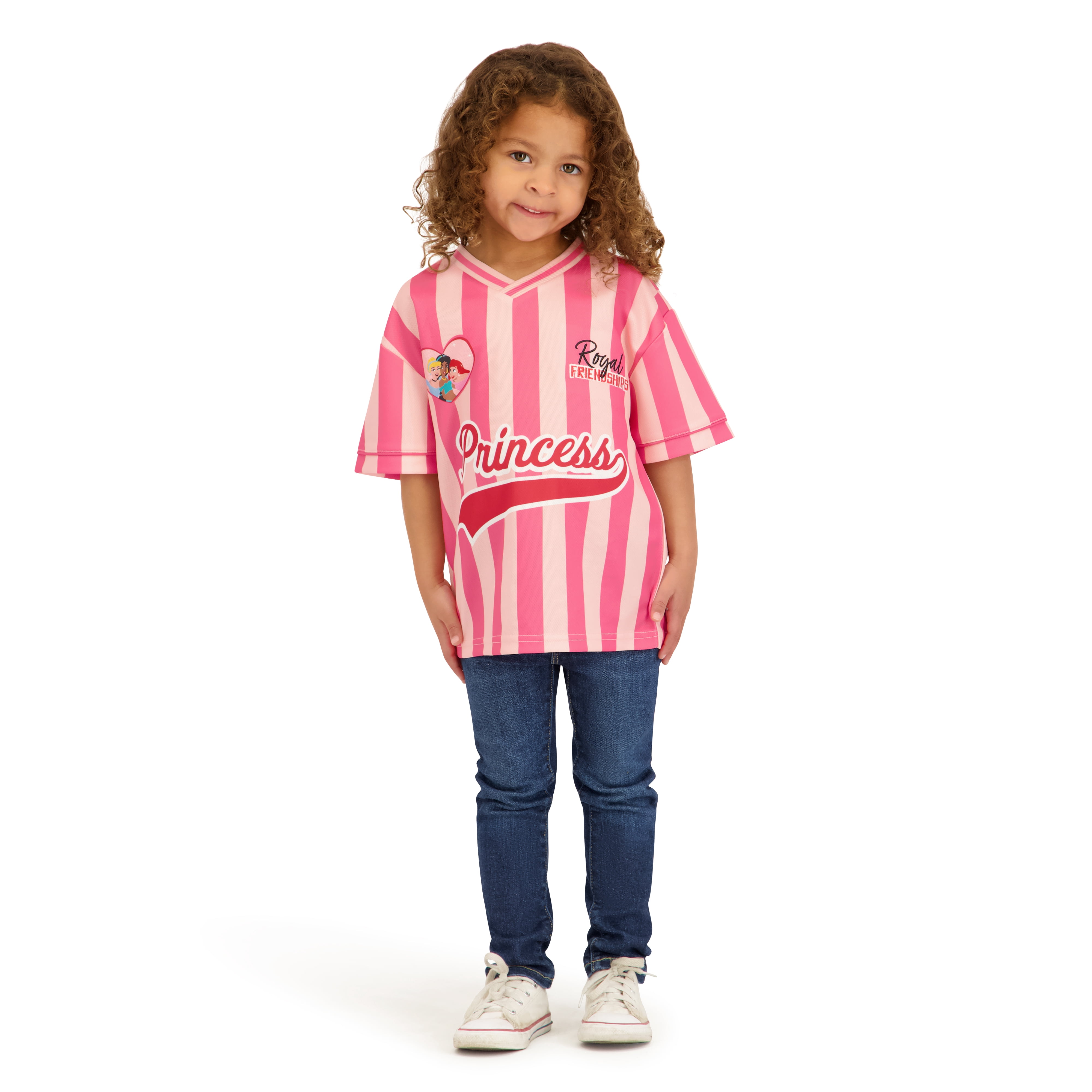 Princess Toddler Girl Short Sleeve Jersey, Sizes 12 Months-5T - Walmart.com