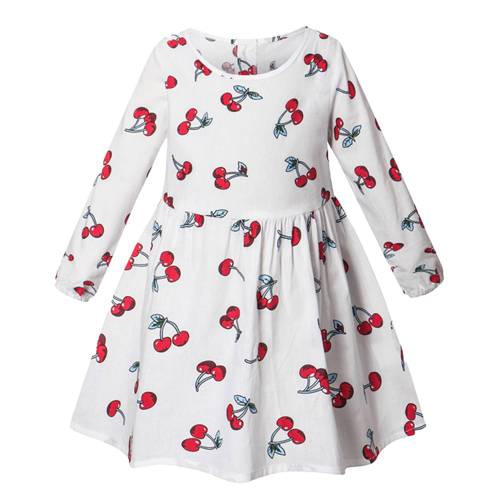 Princess Toddler Print Floral Party Kids Casual Girls Twirly Dress A ...