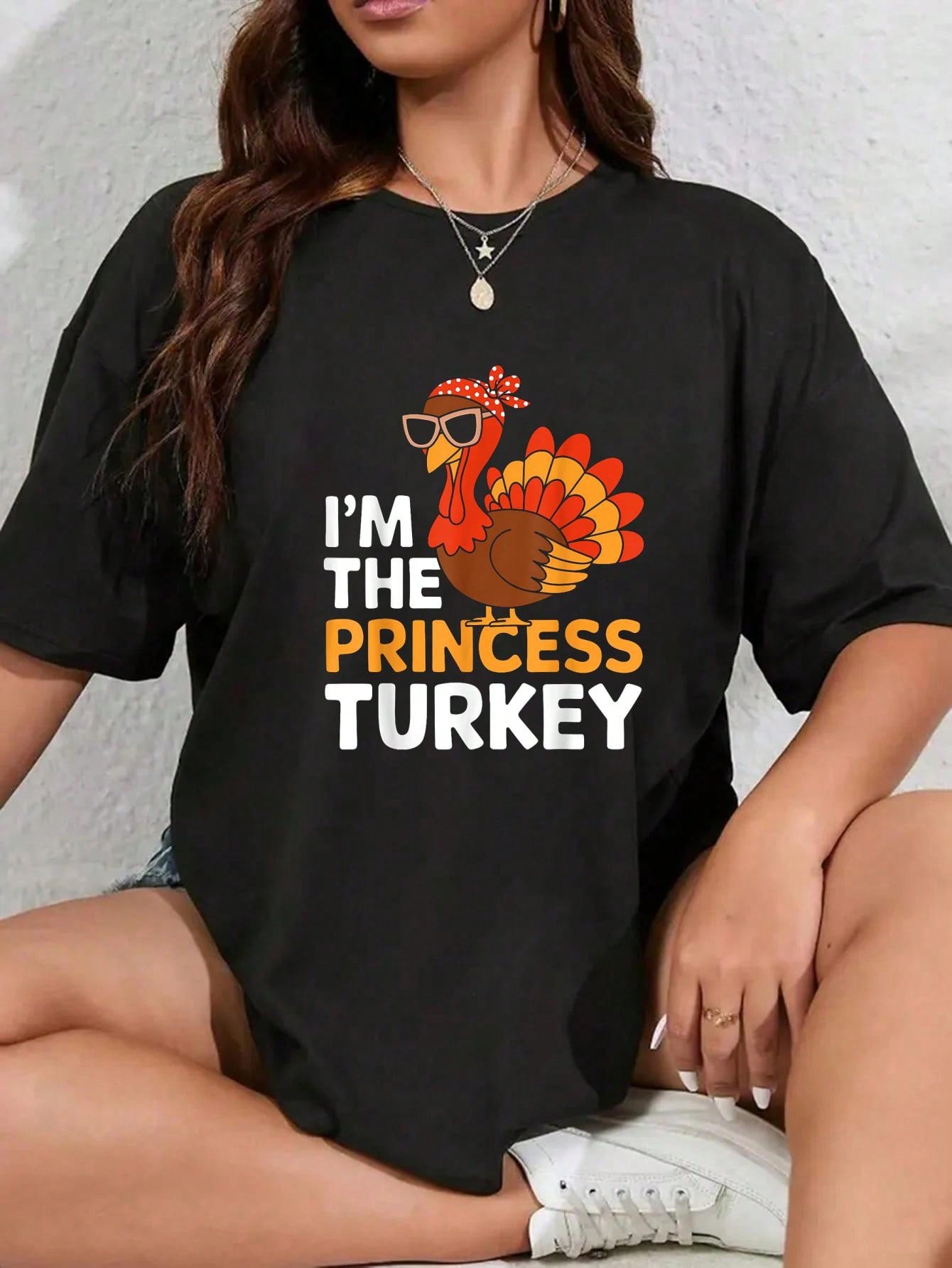 Princess Turkey I'm The Princess Turkey Cute Thanksgiving T-Shirt ...