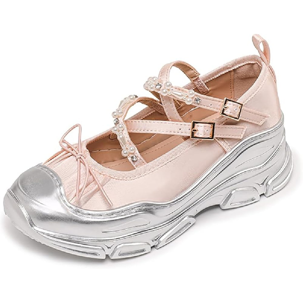 Princess Tutu Chunky Ballet Sneakers Women Platform Mesh Dad Walking ...